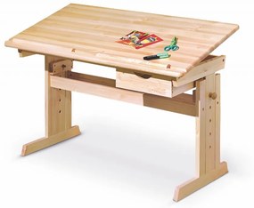 Dětský rostoucí psací stůl Julia borovice