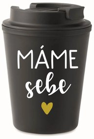 MÁME SEBE - černý termohrnek 300 ml