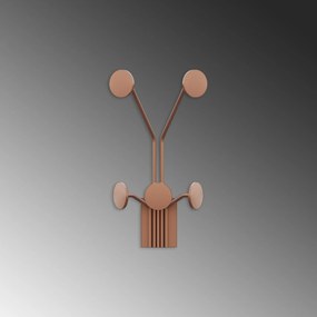 Nástěnný kovový háček Giraffe 24 cm bronz