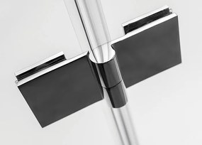 Besco Čtvrtkruhový sprchový kout VIVA HR 80x80 (90x90), výška 195 cm Rozměry (cm): 90x90, Barva profilů a typ výplně: profily: chrom, výplň: transparent