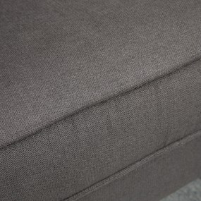 HOMCOM křeslo polohovatelné křídlo s čalouněním, dřevěné nohy, polyester, tmavě šedá, 74x86x102cm, do obývacího pokoje a ložnice | Aosom.de