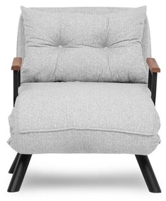 Atelier del Sofa 1-místná pohovka Sando Single - Teddy Fabric - Grey, Šedá