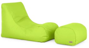 SakyPaky Sakypak sedací vak s podnožníkem limeta