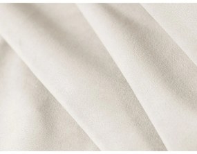Béžová sametová rohová pohovka (levý roh/s lenoškou) Vanda – Mazzini Sofas