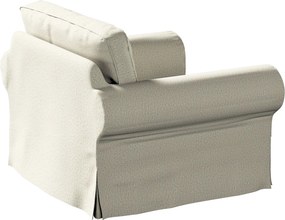 Potah na křeslo IKEA Ektorp barva béžová látka pletený vzor