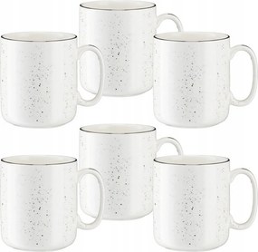 Villa Italia Sada porcelánových hrnků 380 ml, 6 kusů Polvere