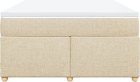 Box spring postel s matrací krémová 140x200 cm textil 3285385