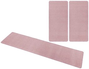 Hanse Home Collection koberce Kobercová sada Nasty 104446 Light-Rose  - 3 díly: 70x140 cm (2x), 70x240 cm (1x) cm