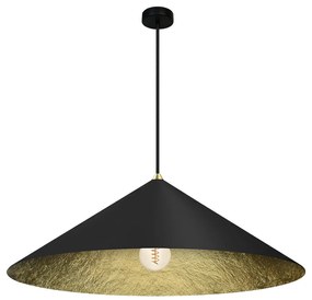 Závěsné svítidlo Fuji, 1x černé/zlaté kompozitní stínítko, (fi 70cm), b