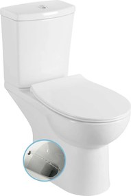 Sapho - WC kombi Kairo, s bidetovou sprškou, zadní odpad, bílá PC106
