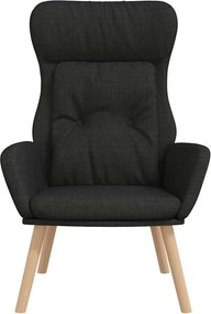 Relaxační křeslo černé textil 341296
