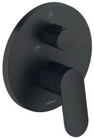 Duravit Wave - Baterie pod omítku, pro 2 spotřebiče, matná černá WA5210012046