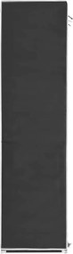 Šatní skříň s přihrádkami a tyčemi černá 150x45x175 cm textil 282453