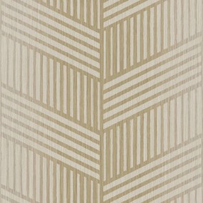Zlato-béžová vliesová tapeta na zeď, geometrický vzor, 24482, Textum, Cristiana Masi by Parato