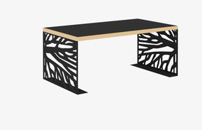 ARK Konferenční stolek GOD, Černá/Zlatá 110 cm