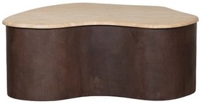 LABEL51 Konferenční stolek DAVI hnědý 80 cm