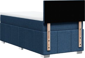 Box spring postel s matrací modrá 90x200 cm textil 3286950