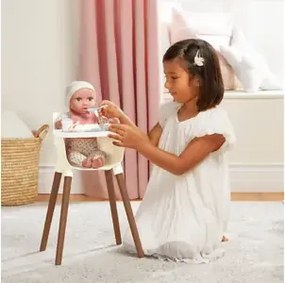 LullaBaby Židlička jídelní pro panenky s doplňky / od 2 let