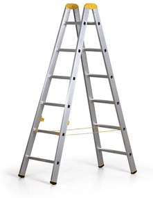 Hliníkové štafle ALVE FORTE, 2x6 příček, výška 1,76 m