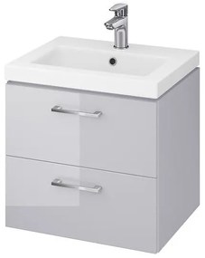 Cersanit - SET skříňka + umyvadlo, šedý lesk, LARA COMO 50, S801-212