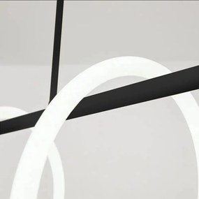 Toolight, LED nástěnné svítidlo Long Black APP857-W, černá-bílá, OSW-04032
