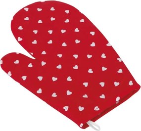 Bellatex Kuchyňská chňapka 28x18 cm Srdíčko