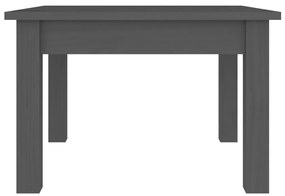 Konferenční stolek šedý 45 x 45 x 30 cm masivní borové dřevo - Default Title