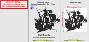 Lodě HSM Bounty, Samolepky na zeď