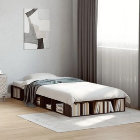 Rám postele hnědý dub 90 x 190 cm kompozitní dřevo 3280530