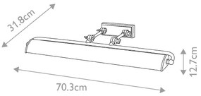 Elstead WINCHFIELD-PLL-PN-WM -Obrazové svítidlo WINCHFIELD 4xE14/40W/230V mramor