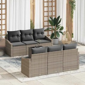 Set pohovek 7 ks Šedá polyratan 3355278