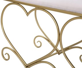 Designová lavice Efthymia 105 cm růžová