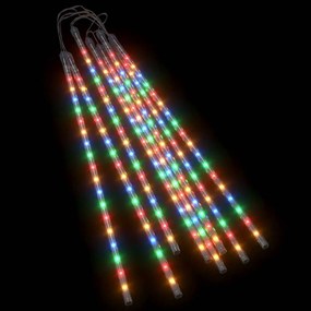 Padající světla 8 ks 50 cm barevná 288 LED dovnitř i ven 328558