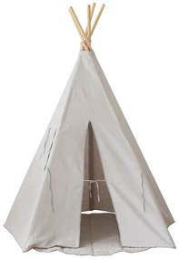 OnaDnes -20% Moi Mili Šedý lněný teepee stan Apache 170 x 130 cm