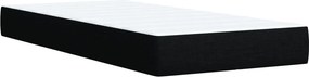Box spring postel s matrací černá 90x200 cm textil 3290380