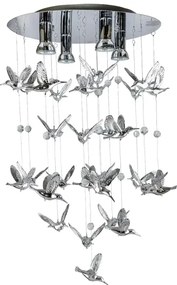 Rustikální lustr Birds