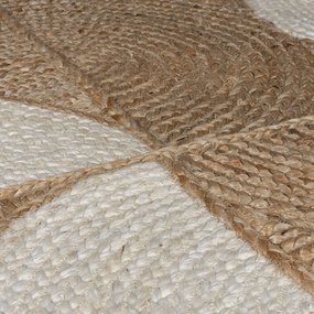 Flair Rugs, Kusový koberec Ella Jute Eclipse Natural/White, 200x290, béžová, chodba / předsíň