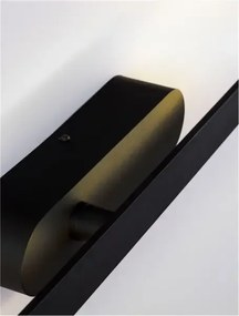 LED černá svítilna na zeď Lyb 19