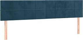 Box spring postel s matrací tmavě modrá 160x200 cm samet 3130971