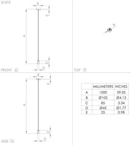 Eglo 31075 - Lustr na lanku CALARI 1xE27/40W/230V černá/zlatá