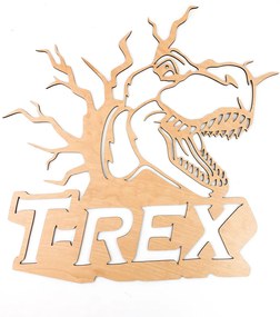 Živá Zeď Dřevěná nástěnná dekorace Dinosaurus T-REX