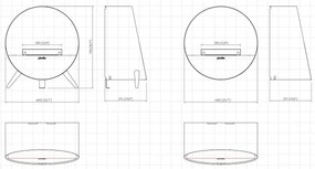 Planika MISTY - Krb na vodní páru na dálkové ovládání 72,9x65,3 cm 125W/230V