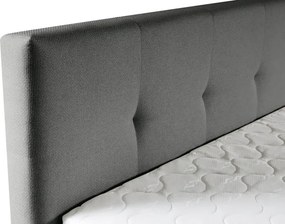Kontinentální boxspring postel AMBER, 200x180, šedá (barell 83)