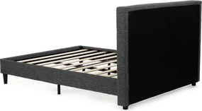 Manželská postel šedá 160x200 cm BED-M160 GREY2