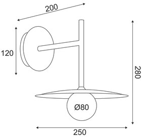 ACA DECOR Nástěnné svítidlo AFINAR Grey, 1xG9, IP20