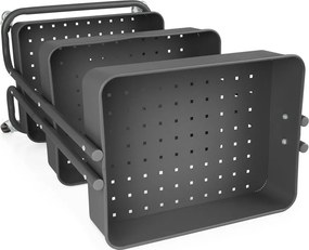 Černý kovový pojízdný regál 43x35 cm Grena – Compactor
