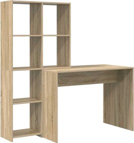 Stůl s policí Sonoma dub 138,5 x 55 x 143 cm Kompozitní dřevo 3337251