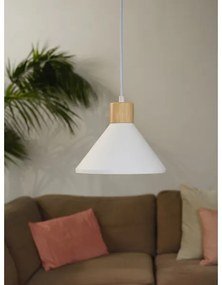 Ledvance - Lustr na lanku DECOR PLASTER 1xE27/25W/230V pr. 22 cm sádra bílá