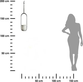 Závěsný květináč AERA HANG 17,9 cm krémový