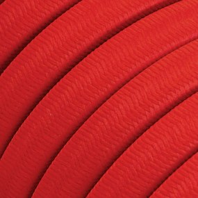 creative cables Hotový světelný řetěz LUMET 12,5 m je sestavený z 10 bílých objímek, háčku a zástrčky Barva kabelu: Červená - CM09